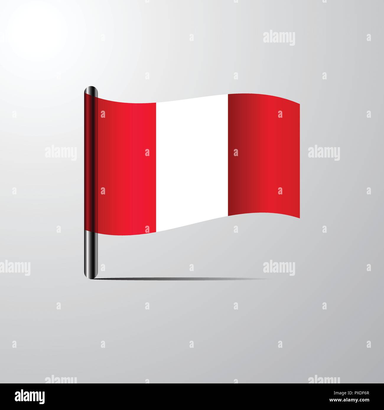 Peru flagpole vector hi-res stock photography and images - Alamy