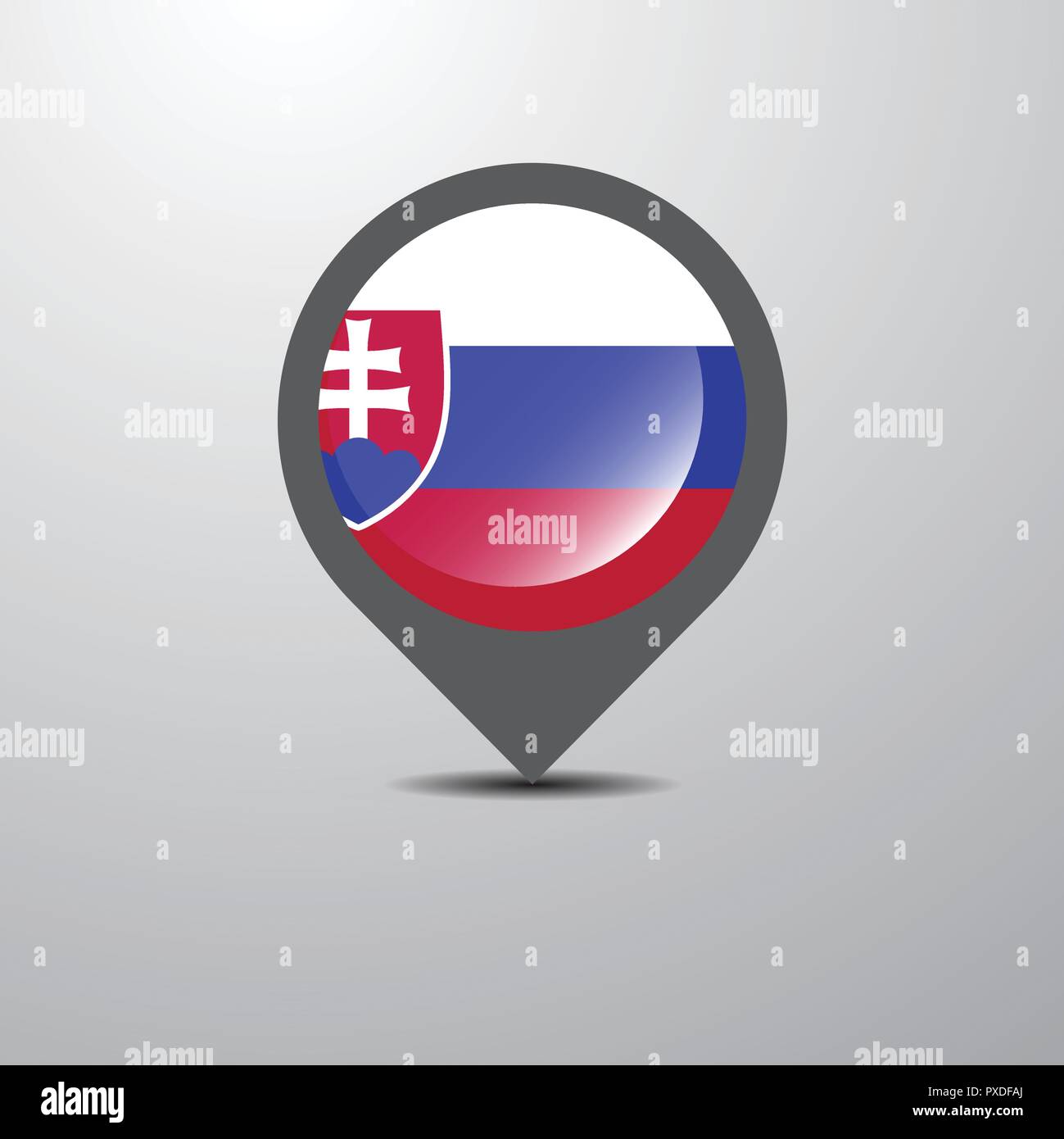 Slovakia pin Stock Vector Images - Alamy