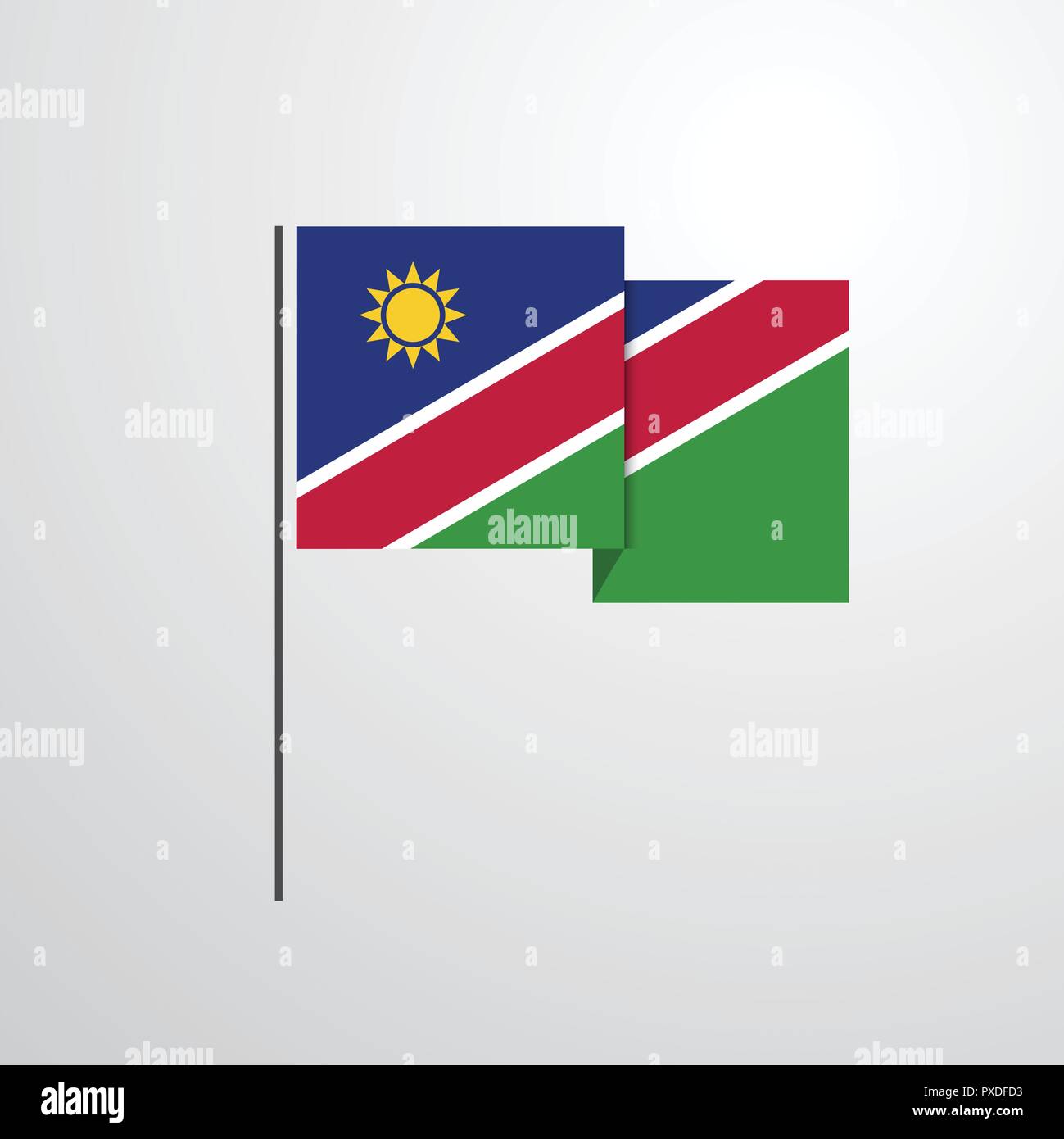 Wavy namibian flag hi-res stock photography and images - Alamy