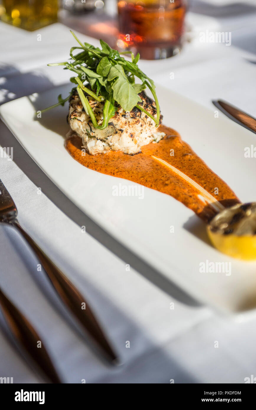 Close up gourmet main dish hi-res stock photography and images - Alamy