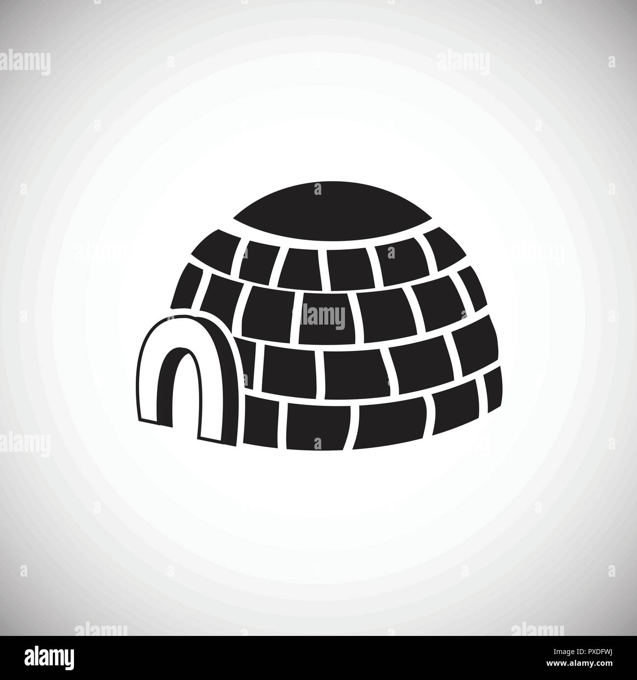 Ice block house on white background Stock Vector Image & Art - Alamy