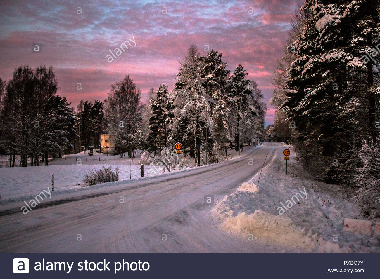 Swedish Village Winter High Resolution Stock Photography and Images - Alamy