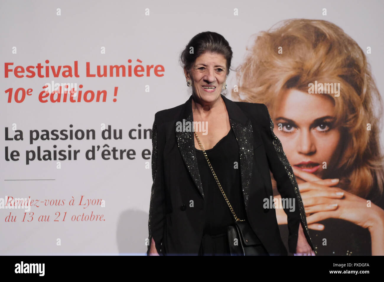 Lyon, France, october 19th 2018: Algerian actress Biyouna is seen in ...