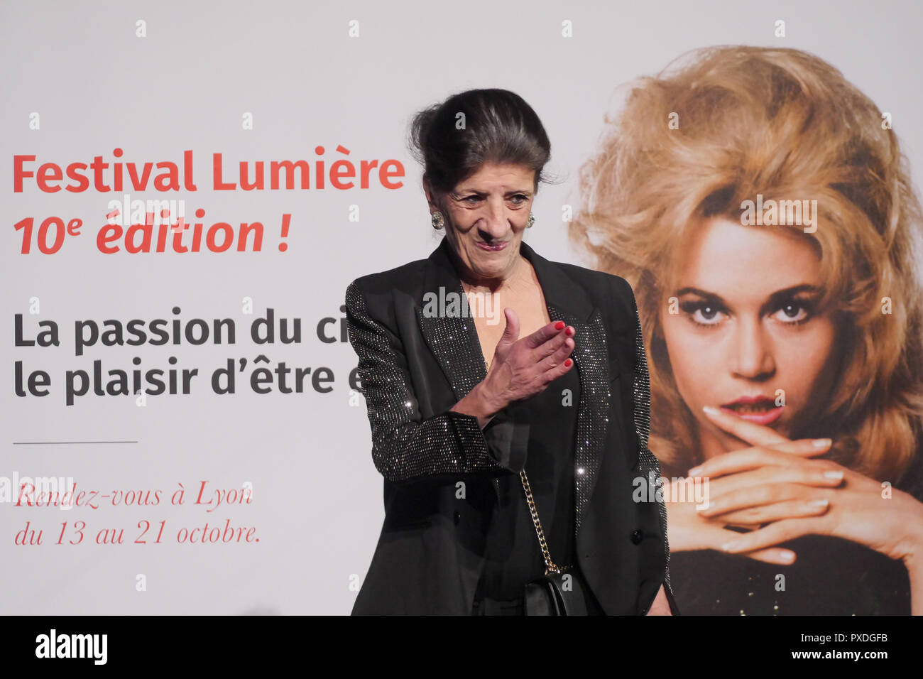 Lyon, France, october 19th 2018: Algerian actress Biyouna is seen in ...