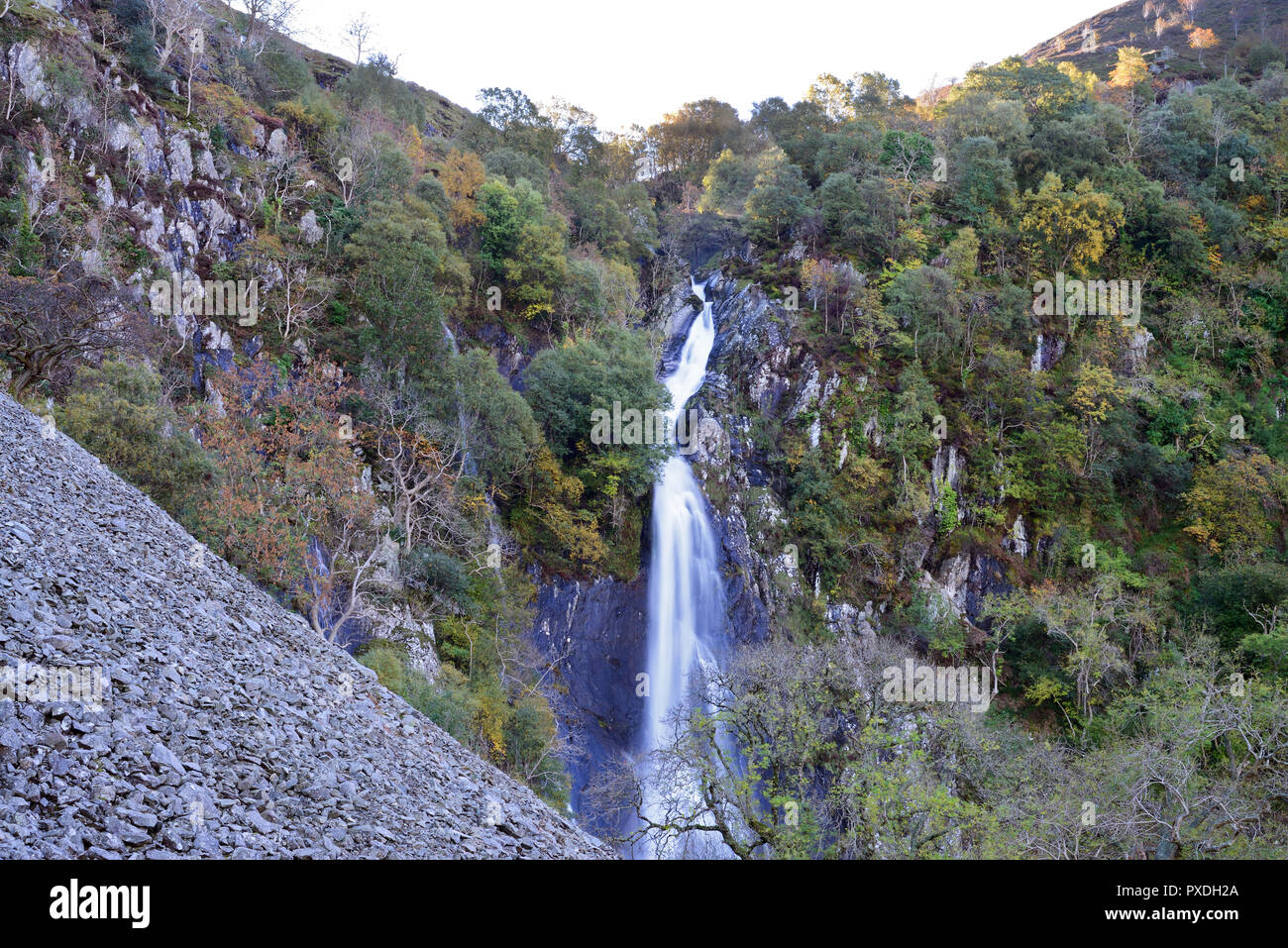 Aber Falls is in the Snowdonia National Park where the Afon Goch ...