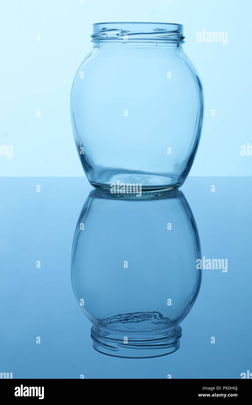 Round shape glass jar Stock Photo - Alamy