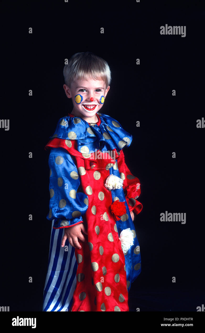 Black child clown costume hi-res stock photography and images - Alamy