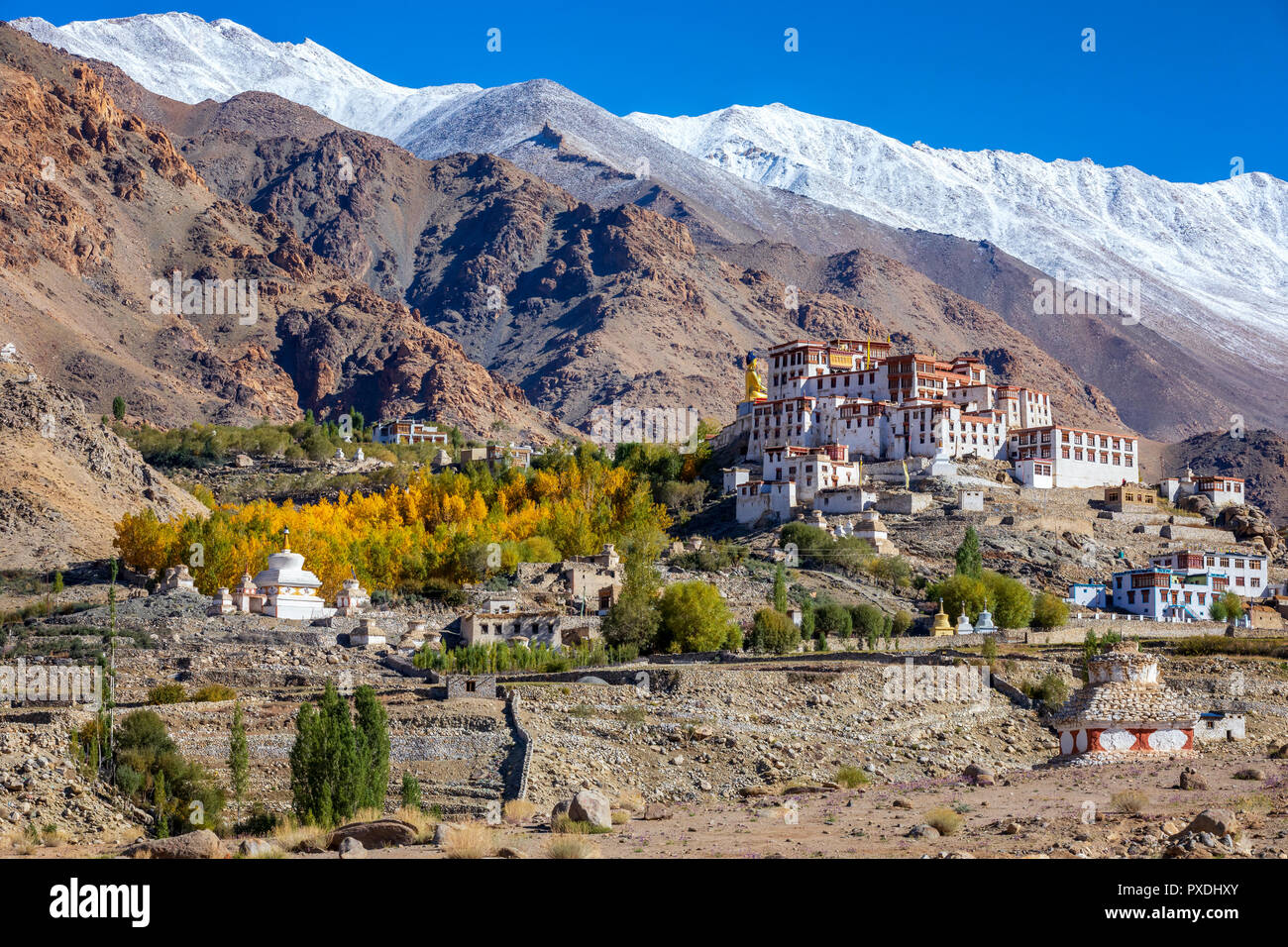 Likir Monastery or Likir Gompa, Ladakh, Kashmir, India Stock Photo - Alamy