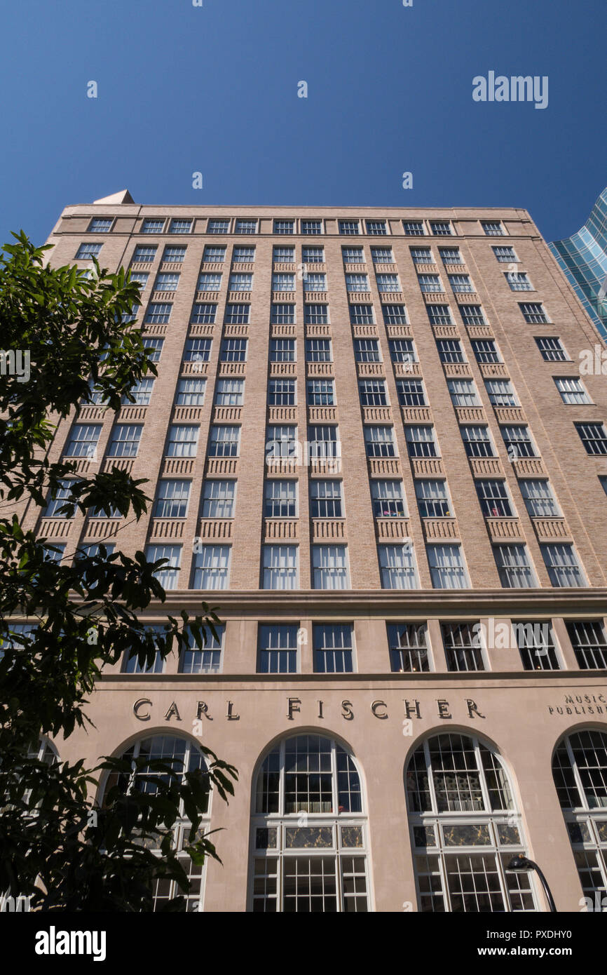 Carl Fischer Building in Astor Place, NYC, USA Stock Photo - Alamy
