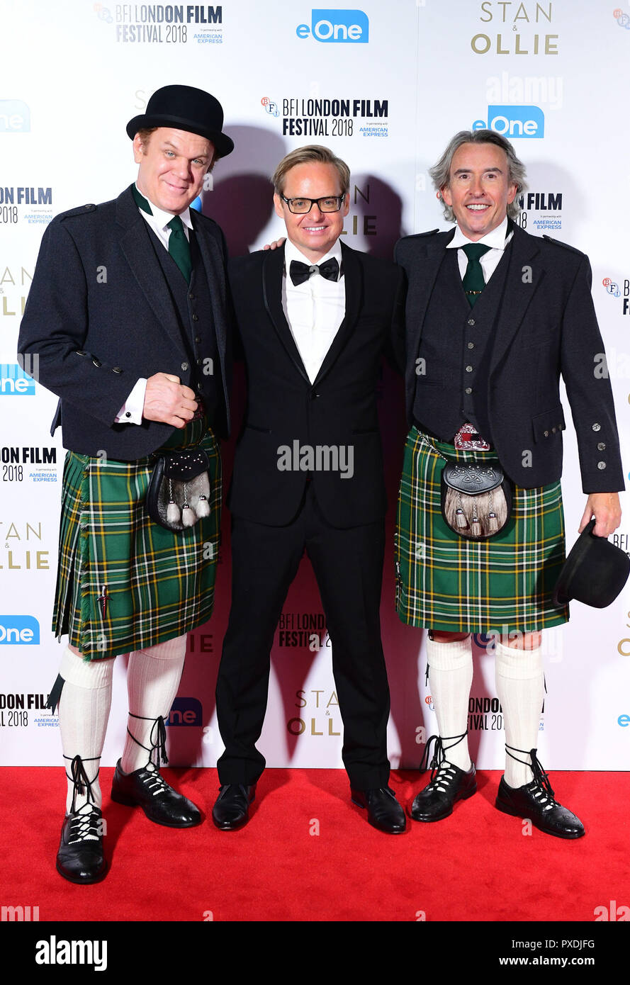 John C. Reilly, Jon S.Baird and Steve Coogan attending the Stan and ...