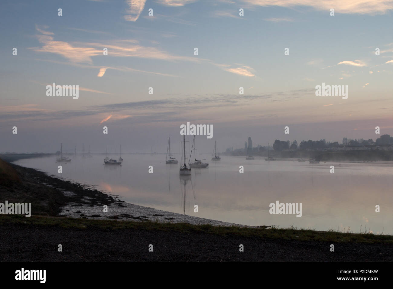 The River Crouch, South Woodham Ferrers Stock Photo - Alamy
