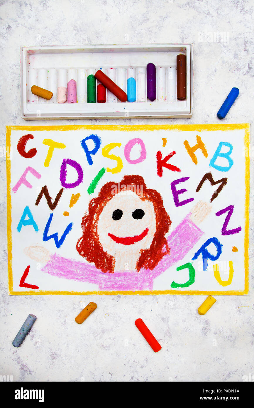 Girl Writing Letter Cartoon High Resolution Stock Photography and ...