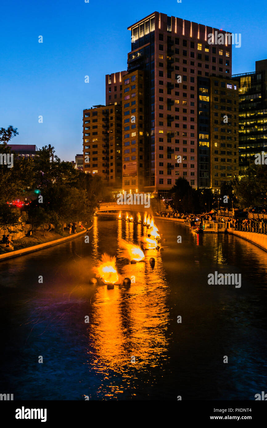 Waterfire providence hi-res stock photography and images - Alamy