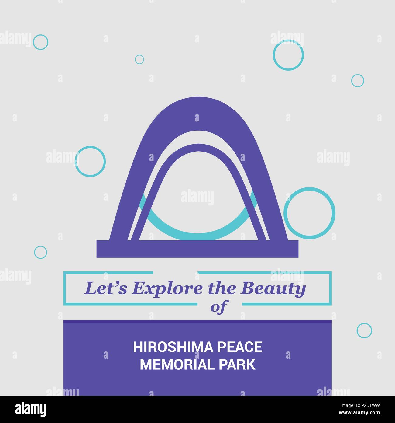Peace memorial park hiroshima Stock Vector Images - Alamy
