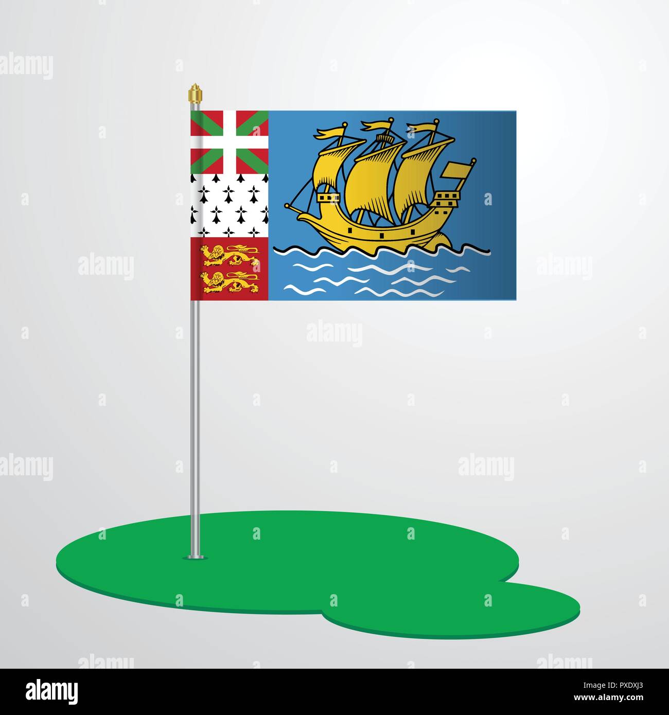 Saint pierre flag Stock Vector Images - Alamy