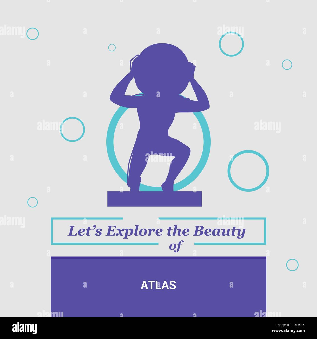 Let's Explore the beauty of Atlas National Landmarks Stock Vector Image ...