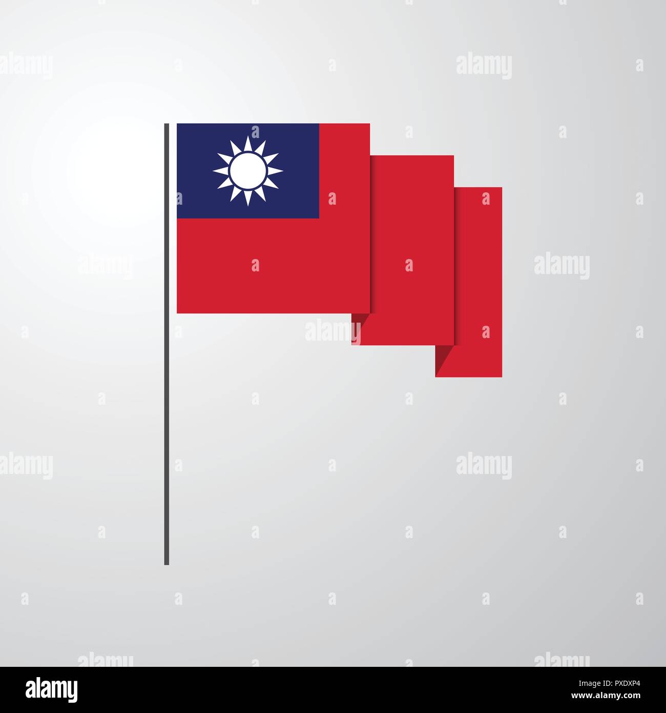 Taiwan Flag Pole Stock Vector Images - Alamy