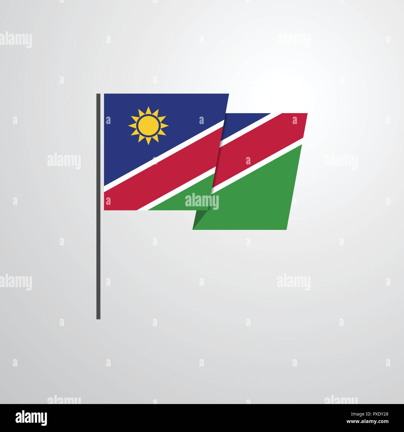 Wavy namibian flag hi-res stock photography and images - Alamy