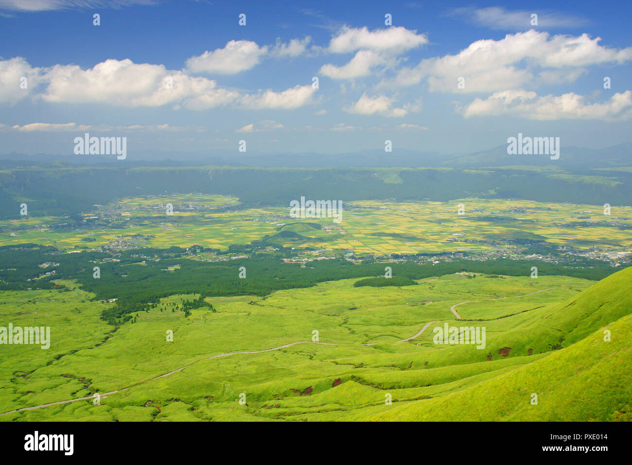 Aso Panorama line, Kumamoto Prefecture, Japan Stock Photo - Alamy