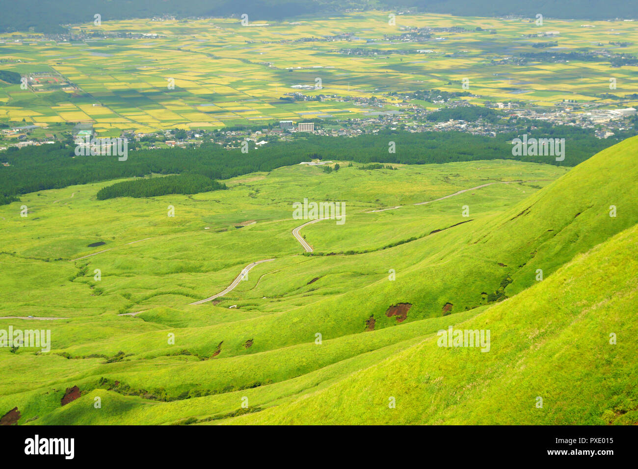 Aso Panorama line, Kumamoto Prefecture, Japan Stock Photo - Alamy