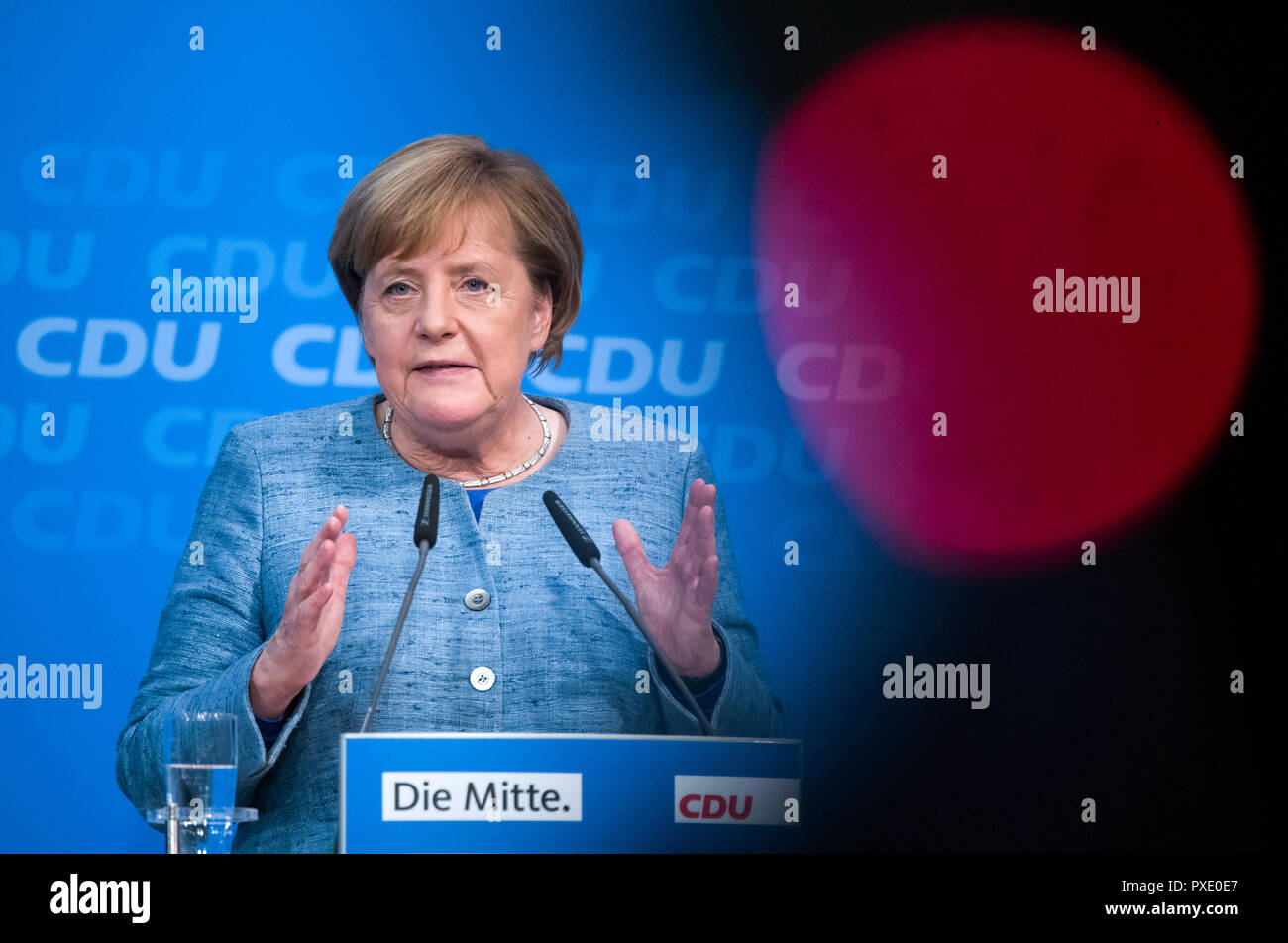 Berlin, Germany. 21st Oct 2018. Angela Merkel, German Chancellor and ...