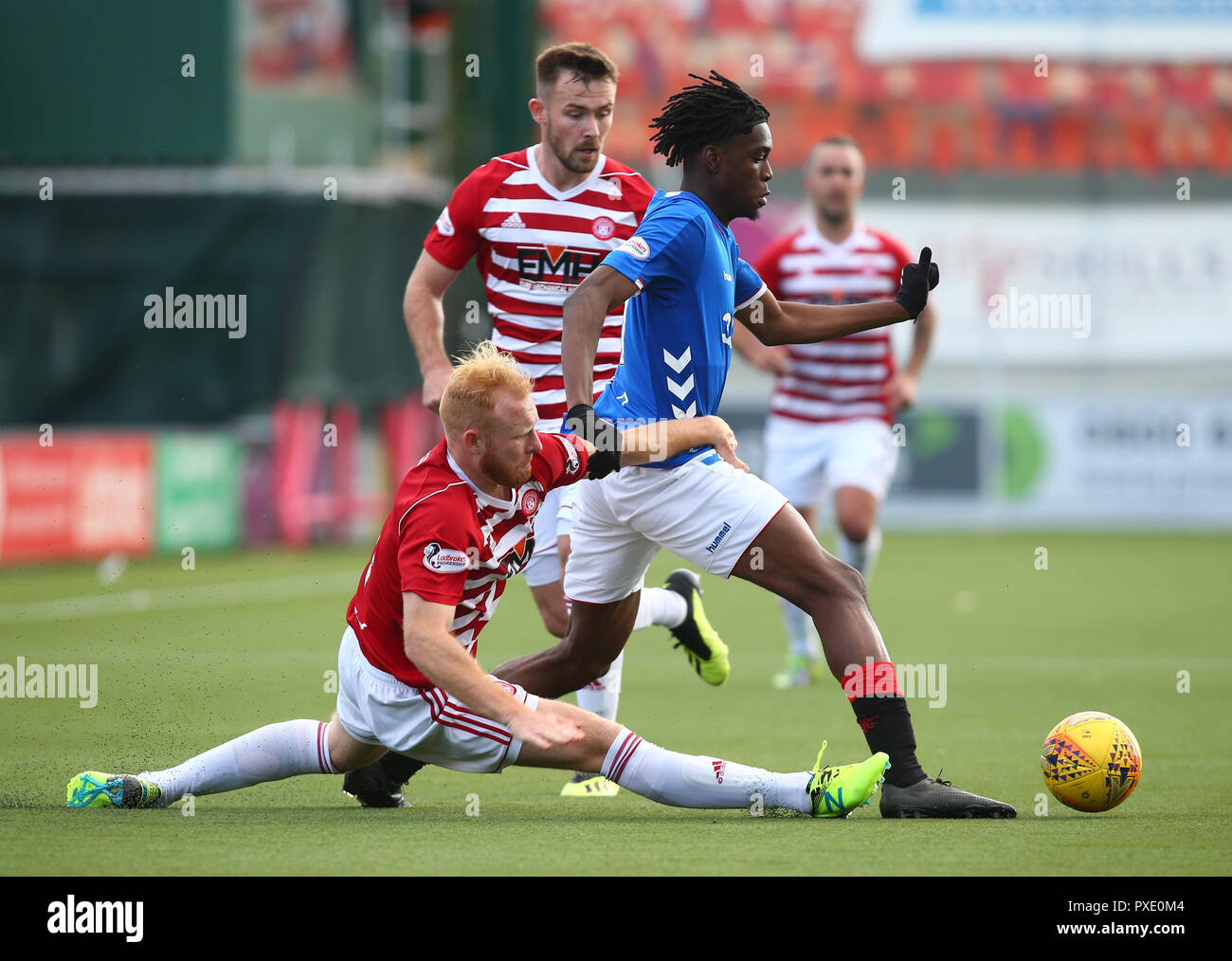Hope CBD Stadium, Hamilton, UK. 21st Oct, 2018. Ladbrokes Premiership ...