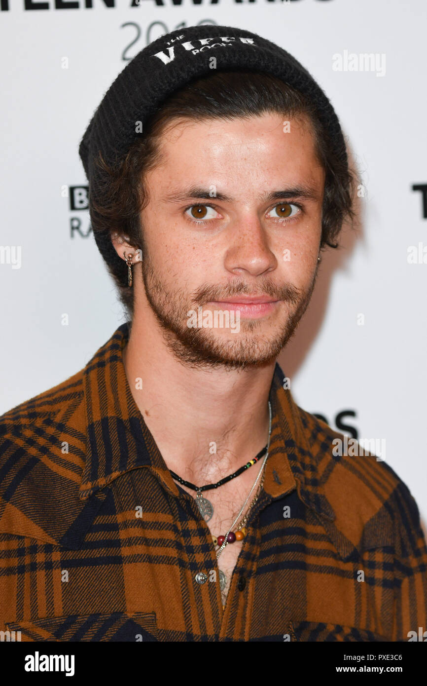 LONDON, UK. October 21, 2018: Cel Spellman at tthe BBC Radio 1 Teen ...