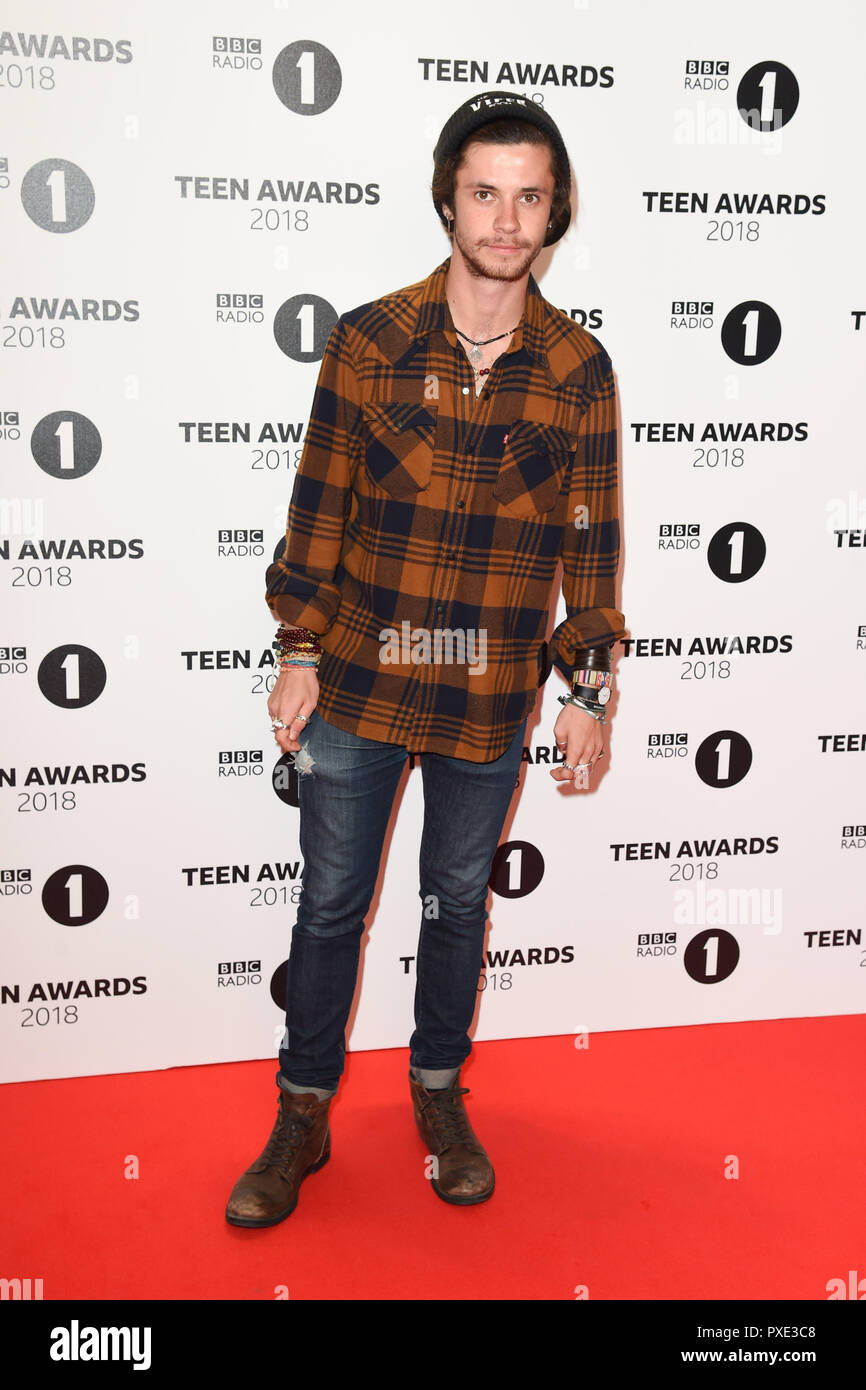 LONDON, UK. October 21, 2018: Cel Spellman at tthe BBC Radio 1 Teen ...