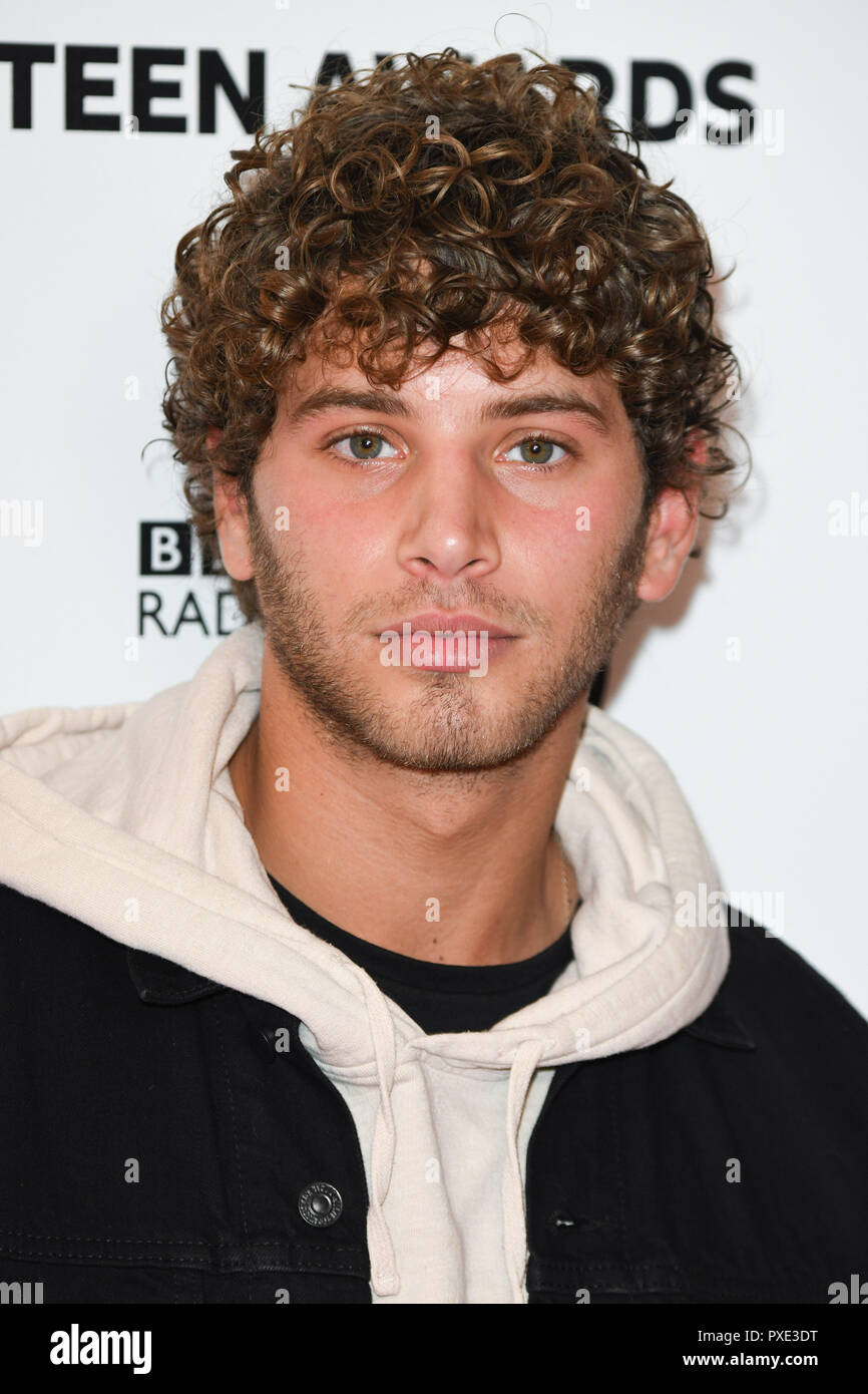 LONDON, UK. October 21, 2018: Eyal Booker at tthe BBC Radio 1 Teen ...