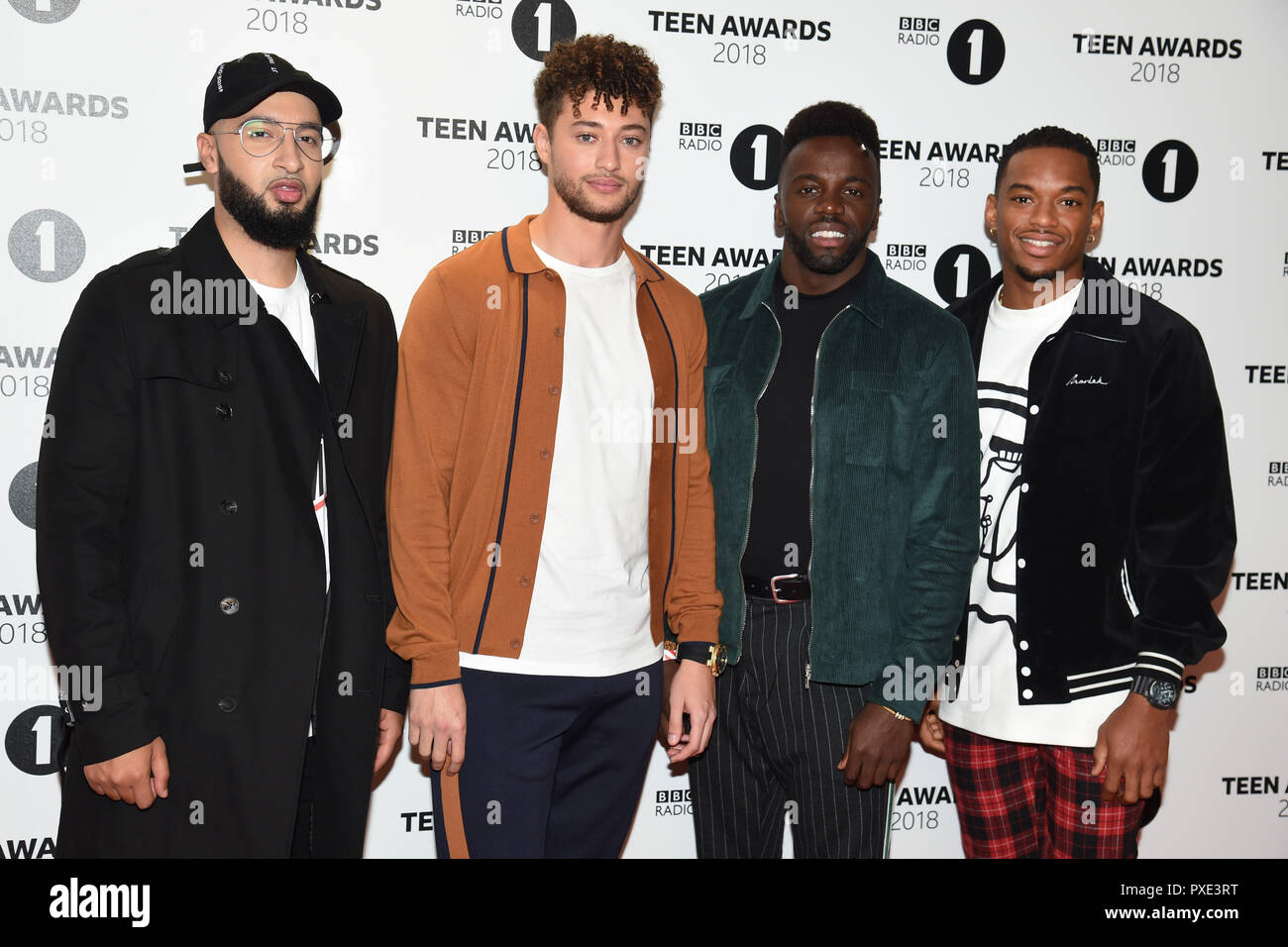 LONDON, UK. October 21, 2018: Rak-Su - Myles Stephenson, Ashley Fongho ...