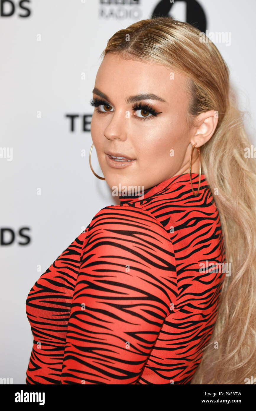 LONDON, UK. October 21, 2018: Tallia Storm at tthe BBC Radio 1 Teen ...