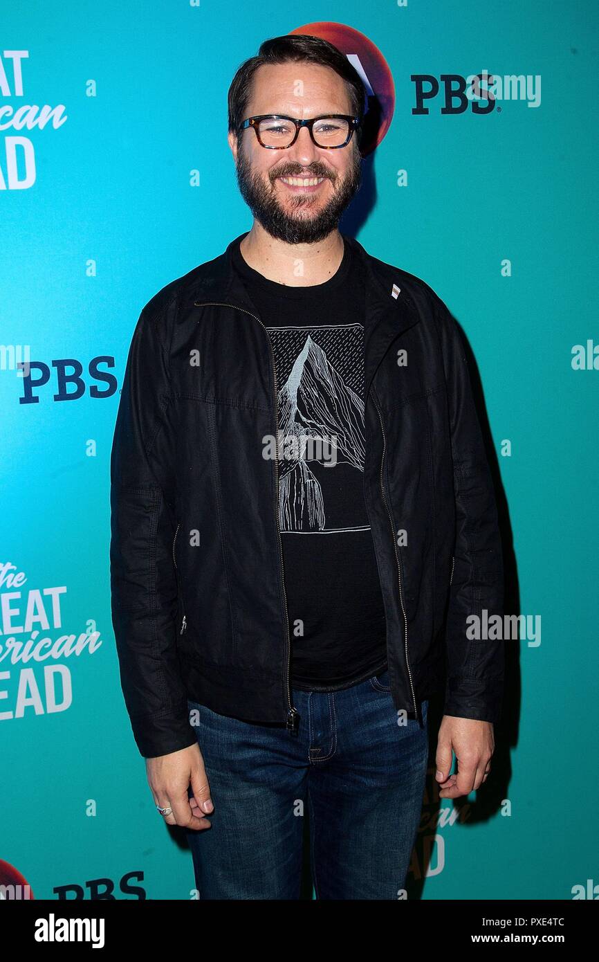 New York, NY, USA. 21st Oct, 2018. Wil Wheaton at arrivals for THE ...