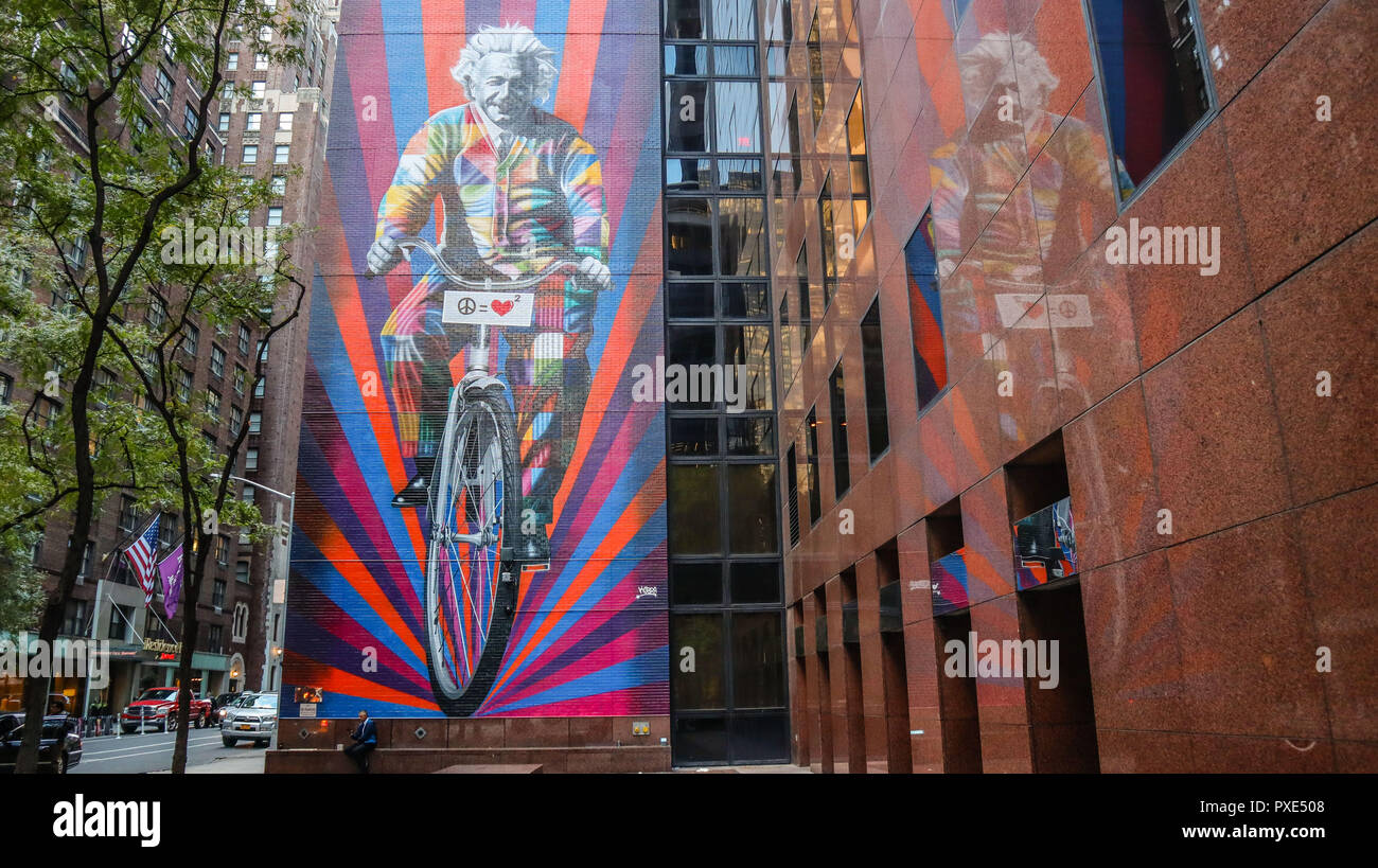 New York, NEW YORK, USA. 21st Oct, 2018. Work of the Brazilian artist ...