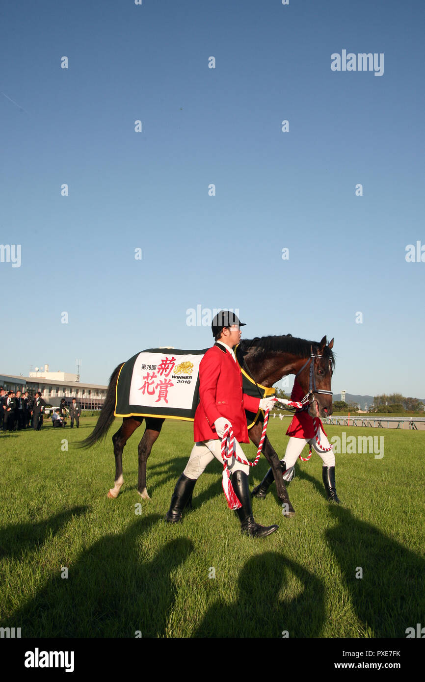 Kyoto, Japan. 21st Oct, 2018. Fierement Horse Racing : Fierement after ...