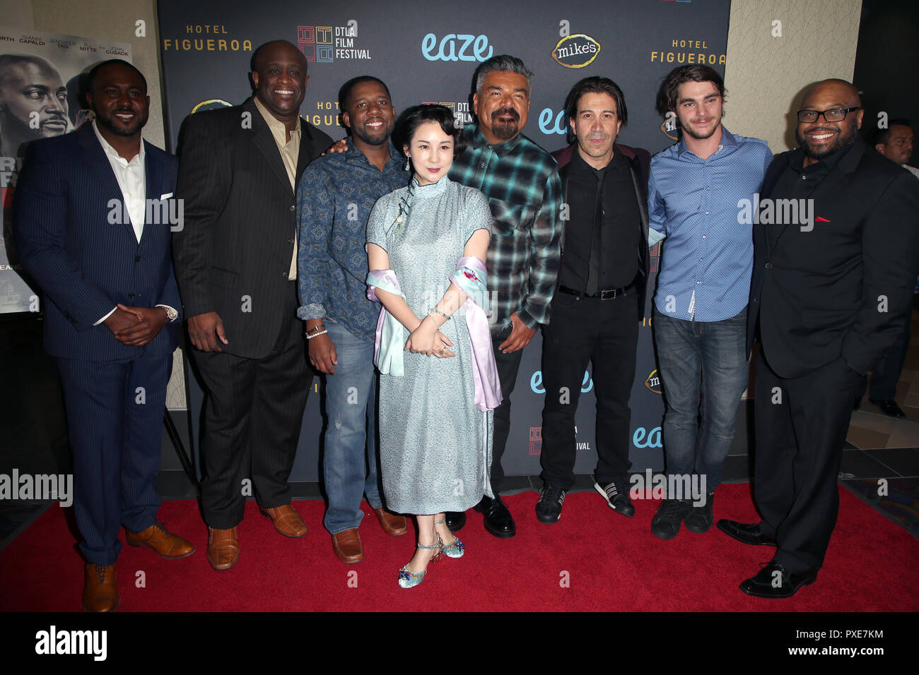 Los Angeles, Ca, USA. 21st Oct, 2018. Leonard Ohaebosim, BK Fulton, Wes ...