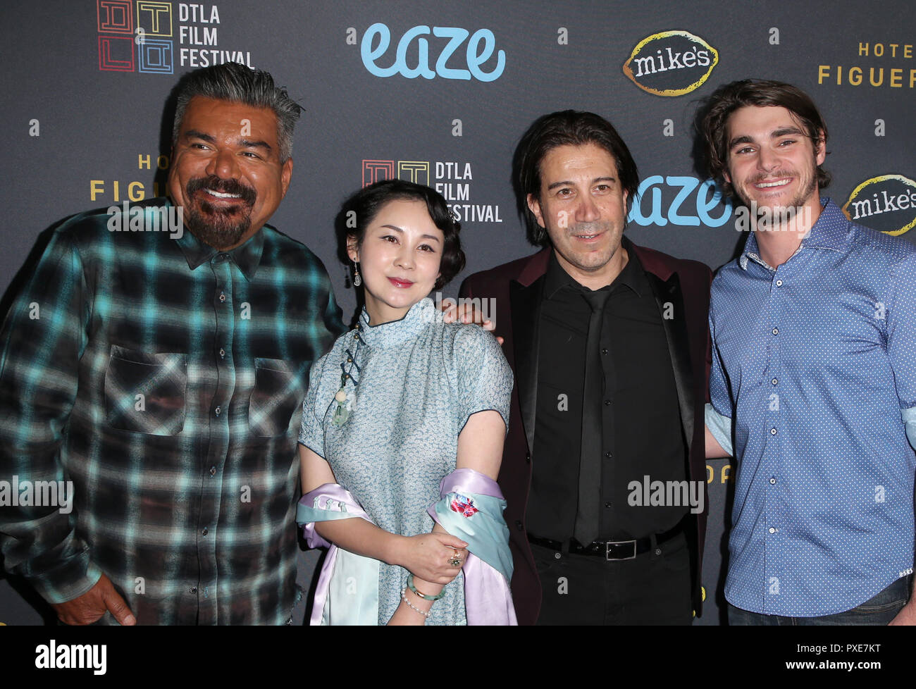 Los Angeles, Ca, USA. 21st Oct, 2018. George Lopez, Jennifer Tao, RJ ...