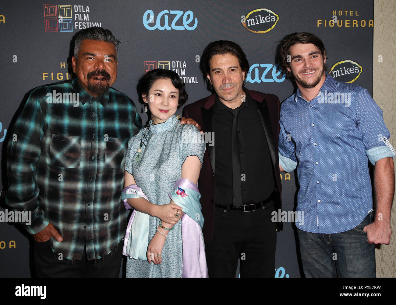 Los Angeles, Ca, USA. 21st Oct, 2018. George Lopez, Jennifer Tao, RJ ...