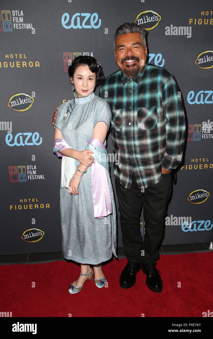 Los Angeles, Ca, USA. 21st Oct, 2018. Jennifer Tao, George Lopez, at ...