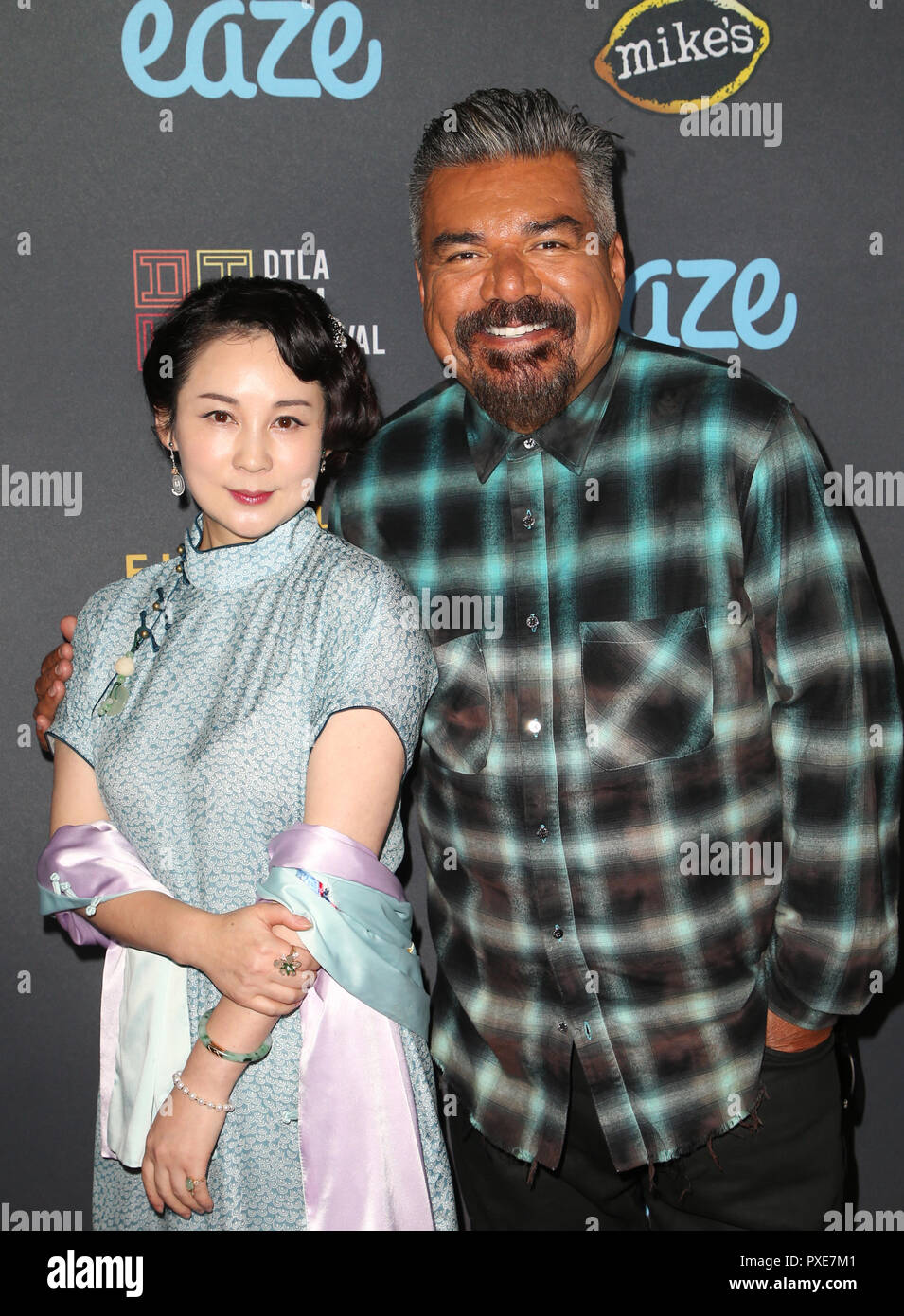 Los Angeles, Ca, USA. 21st Oct, 2018. Jennifer Tao, George Lopez, at ...