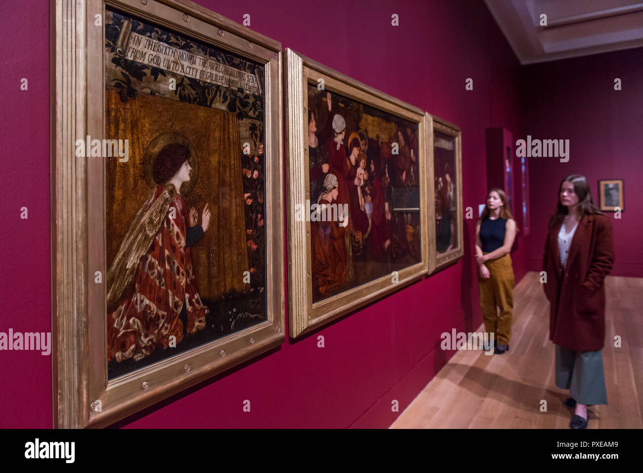 London, UK. 22nd Oct, 2018. The Annunciation ande Adoration of the Magi ...