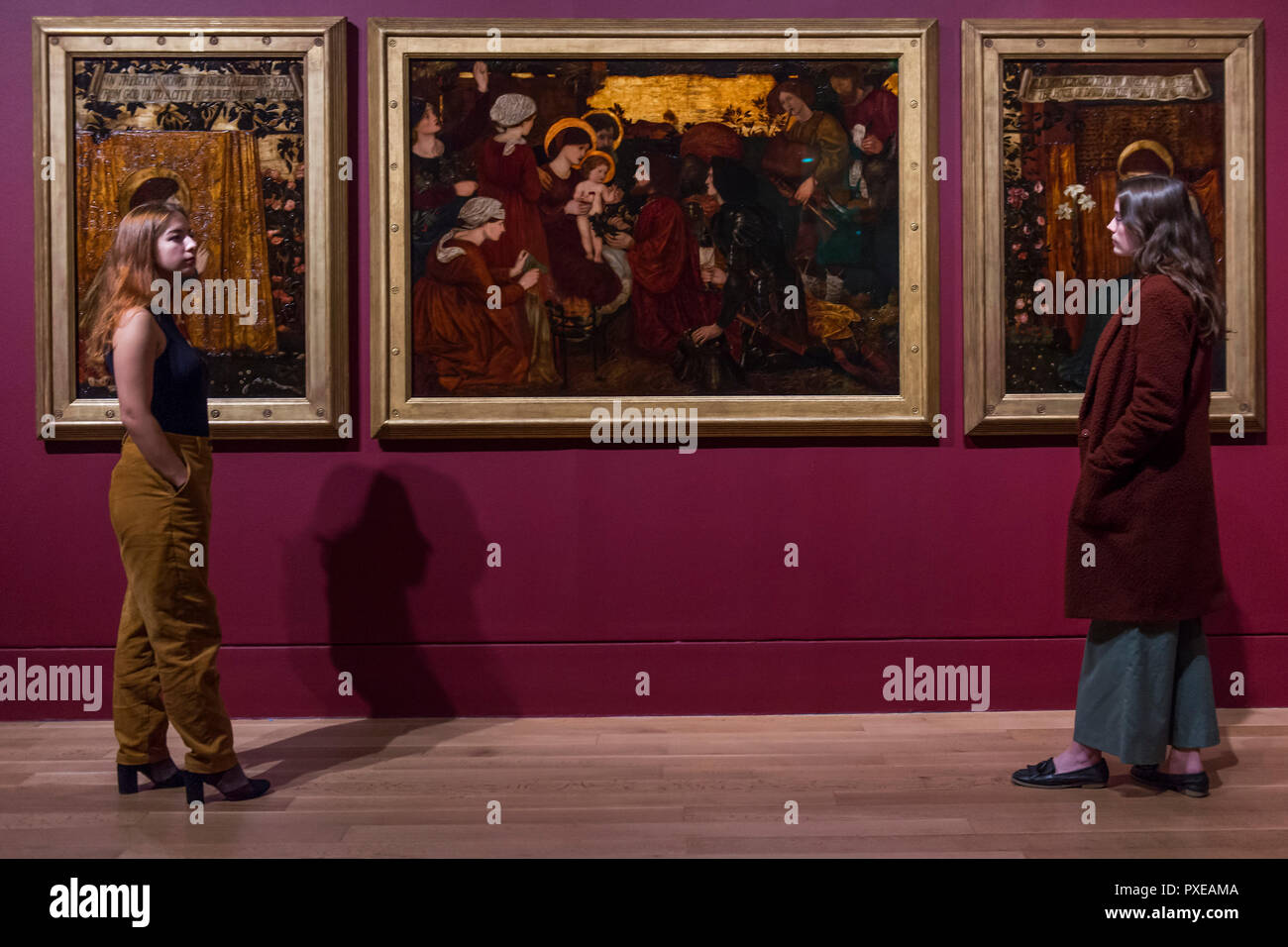 London, UK. 22nd Oct, 2018. The Annunciation ande Adoration of the Magi ...