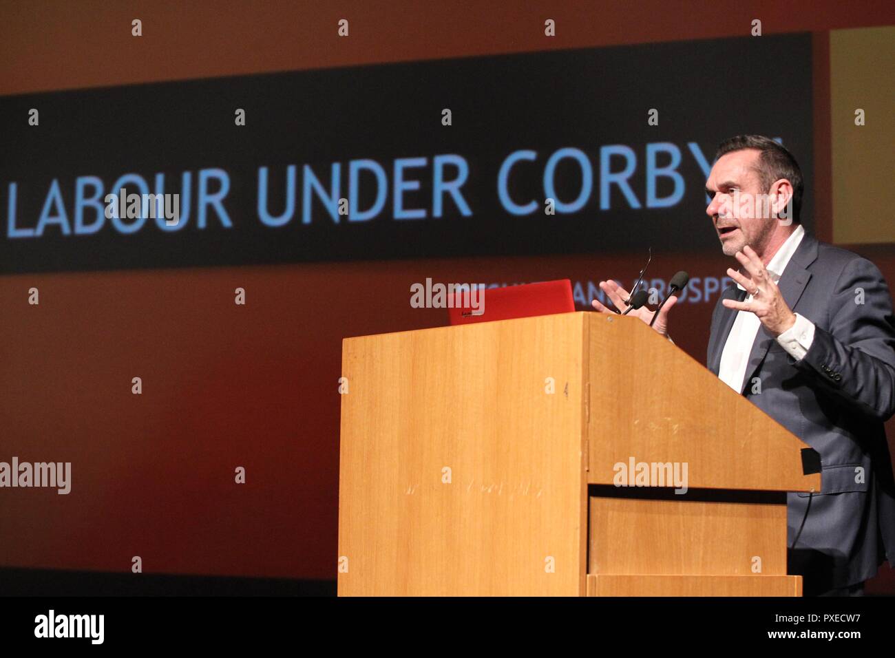 Athens, Greece. 22nd Oct, 2018. British commentator and radio ...