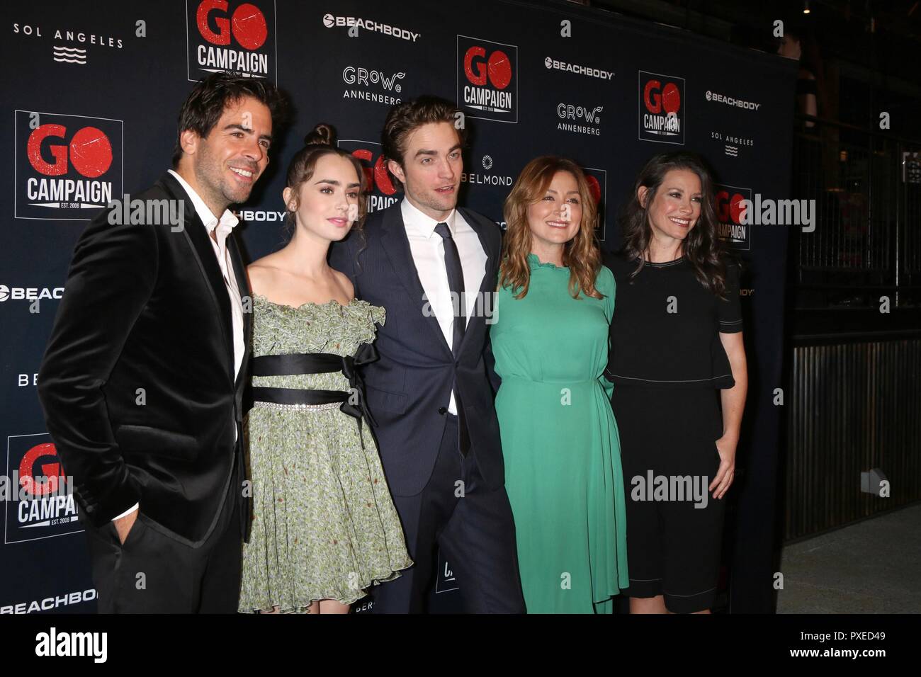 Los Angeles, CA, USA. 20th Oct, 2018. Eli Roth, Lily Collins, Robert ...