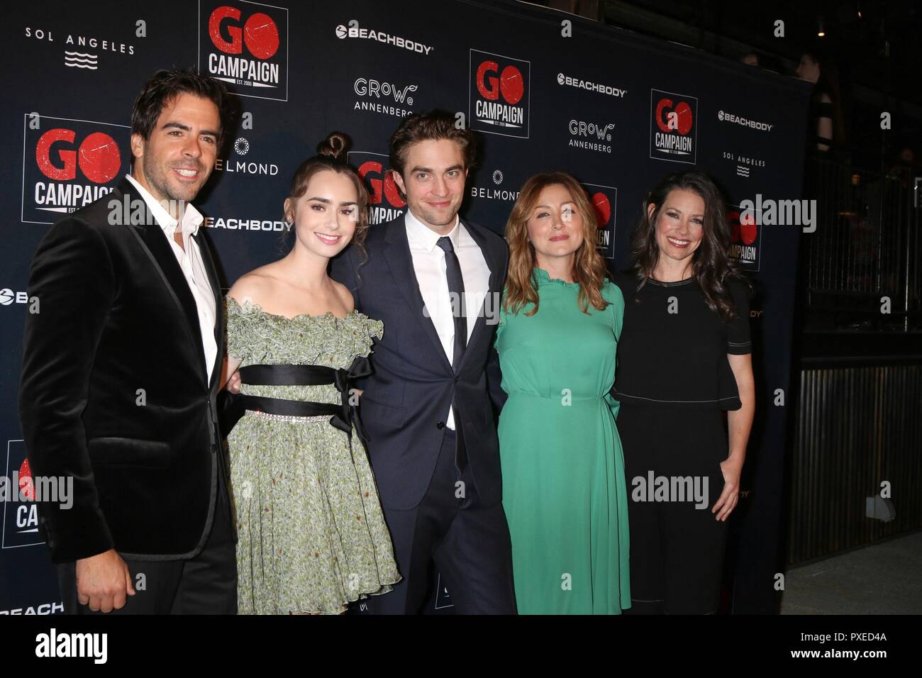 Los Angeles, CA, USA. 20th Oct, 2018. Eli Roth, Lily Collins, Robert ...
