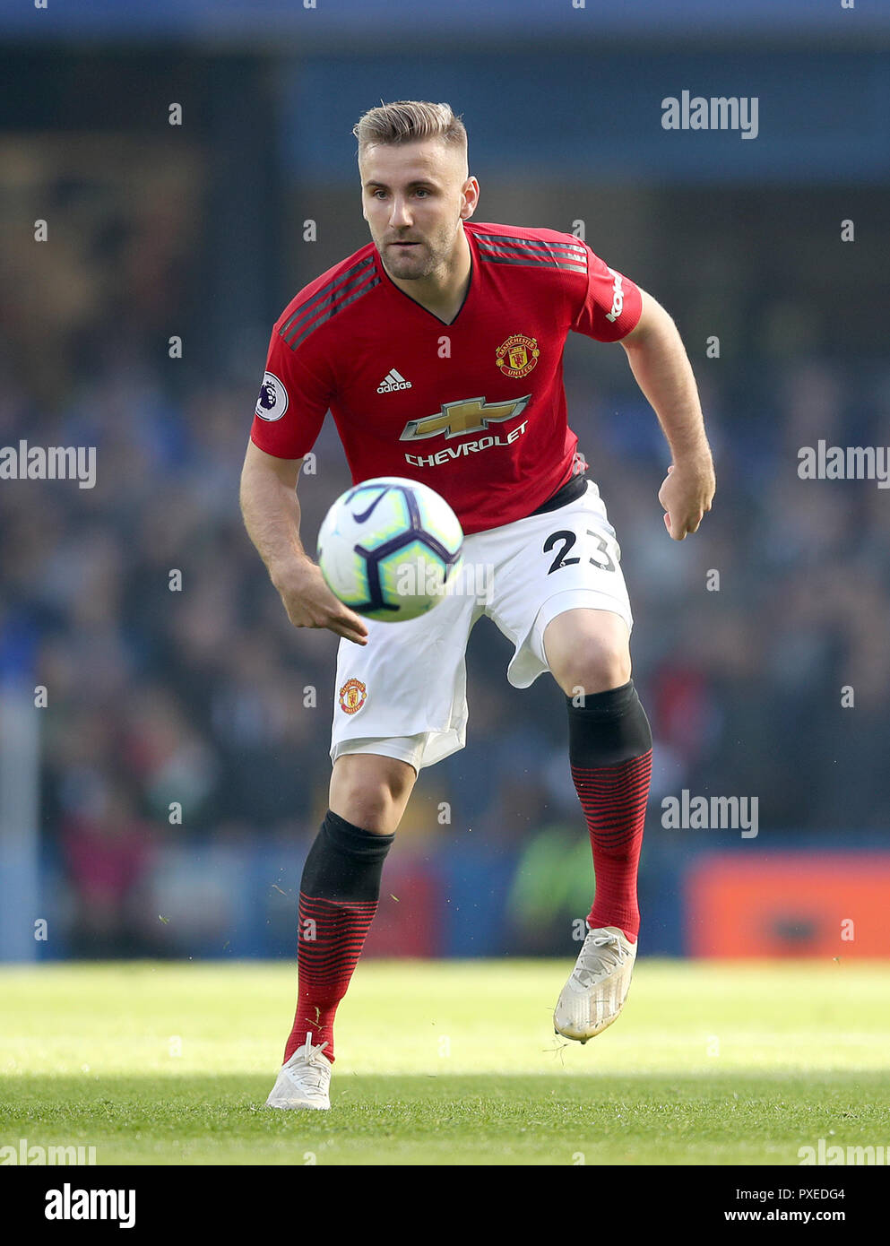 Manchester United's Luke Shaw Stock Photo - Alamy