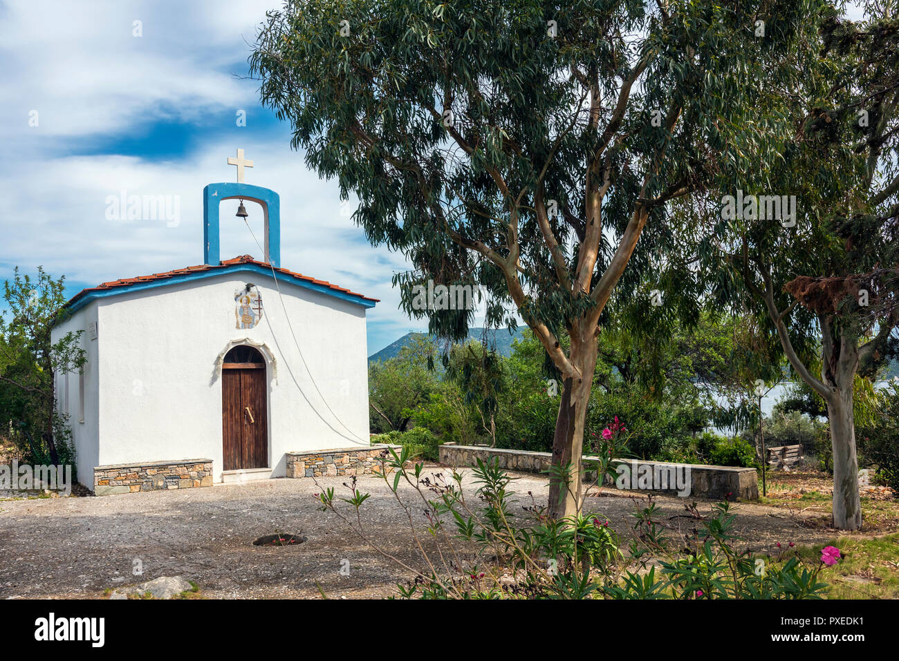 Small Church at Steni Vala, Alonissos, Northern Sporades Greece Stock ...