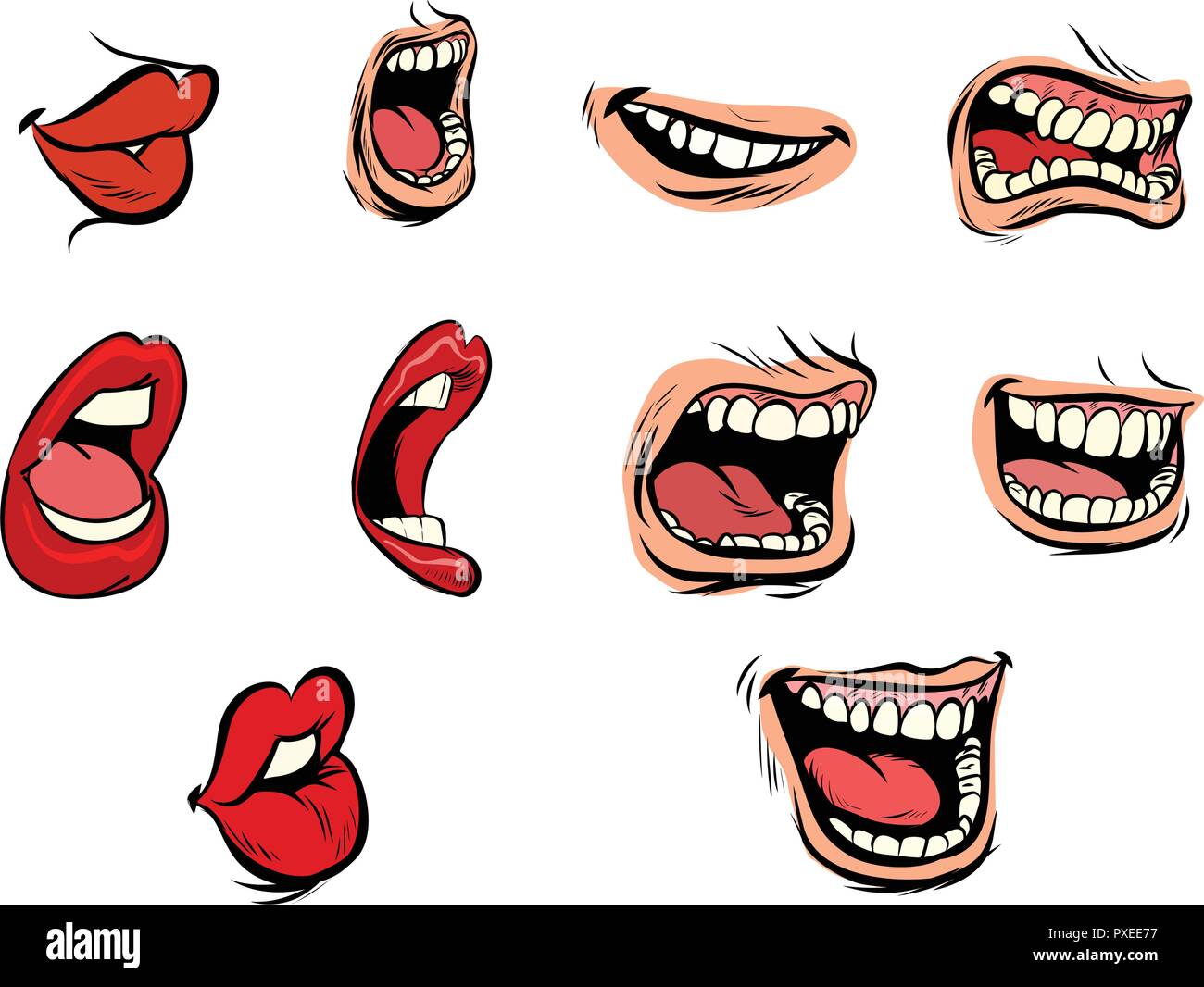 Character expression vector Stock Vector Images - Alamy