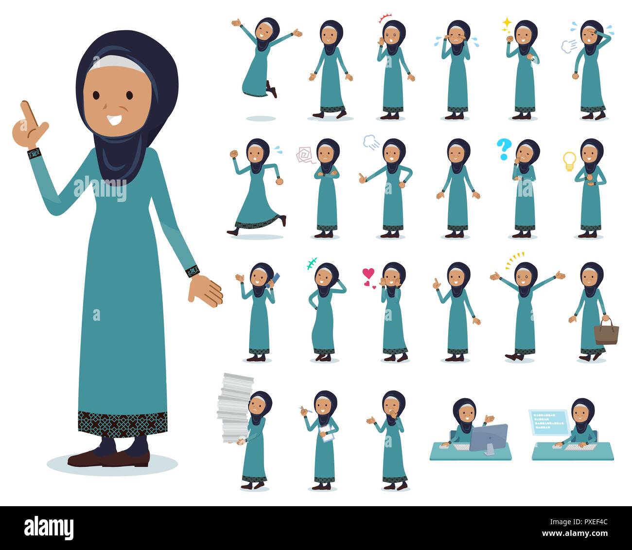 Stylish muslim woman wearing Cut Out Stock Images & Pictures - Alamy