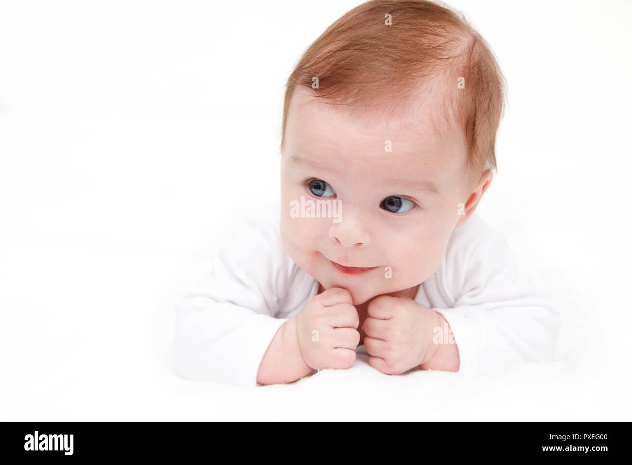Cute crawling baby Stock Photo - Alamy