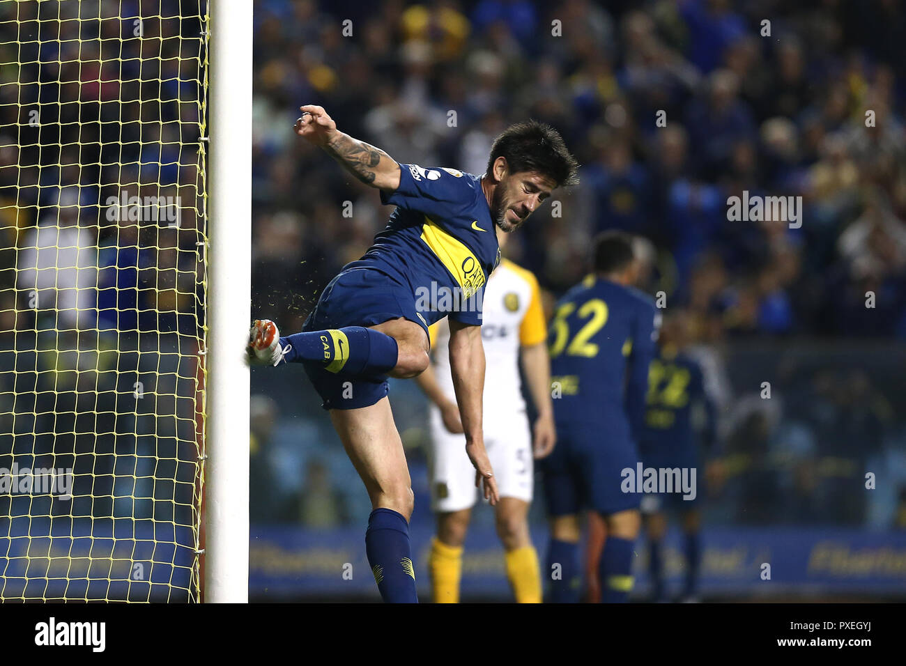 Football goal post and ball kick hi-res stock photography and images ...